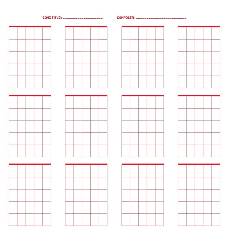 Guitar Note Template