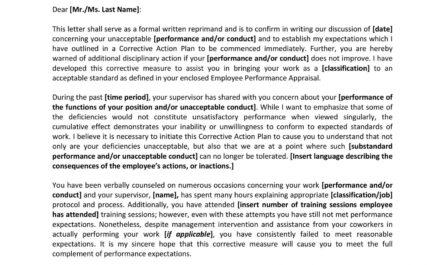 Notice Of Termination Of Employment Template