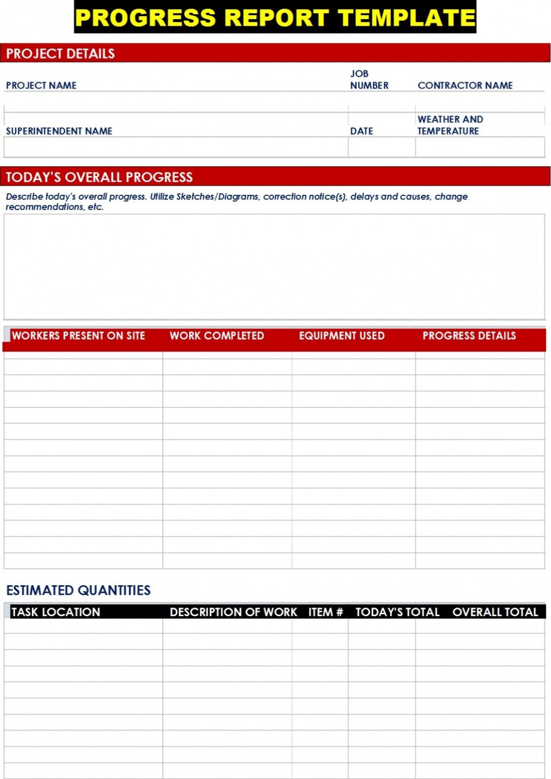 10 Printable End Of Year Progress Report Template PDF - Tacitproject