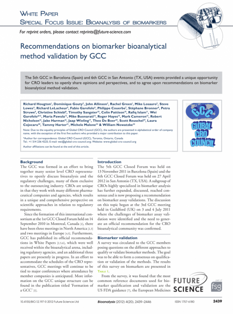 5 Bioanalytical Method Validation Report Template Example - Tacitproject