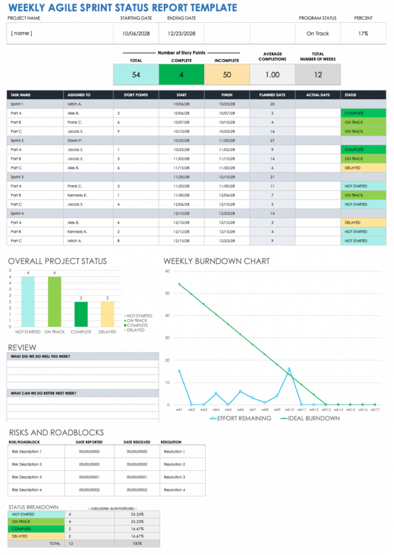 6 Editable Army Daily Status Report Template Doc - Tacitproject