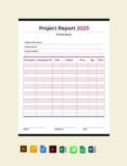 6 Printable Construction Project Monthly Report Template XLS - Tacitproject