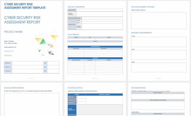 7 Building Security Assessment Report Template XLS - Tacitproject