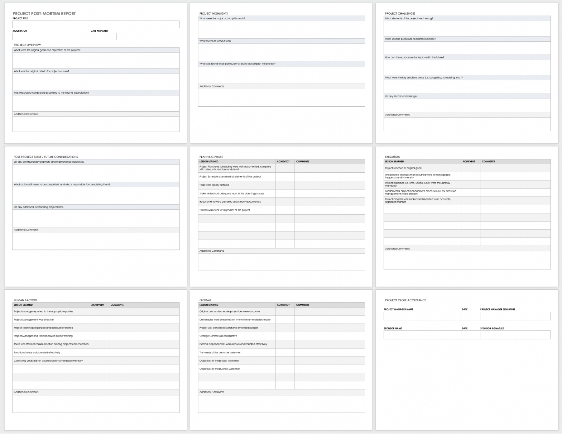 7 Editable Event Post Mortem Report Template Docs Tacitproject
