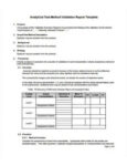 8 Printable Bioanalytical Method Validation Report Template Doc ...