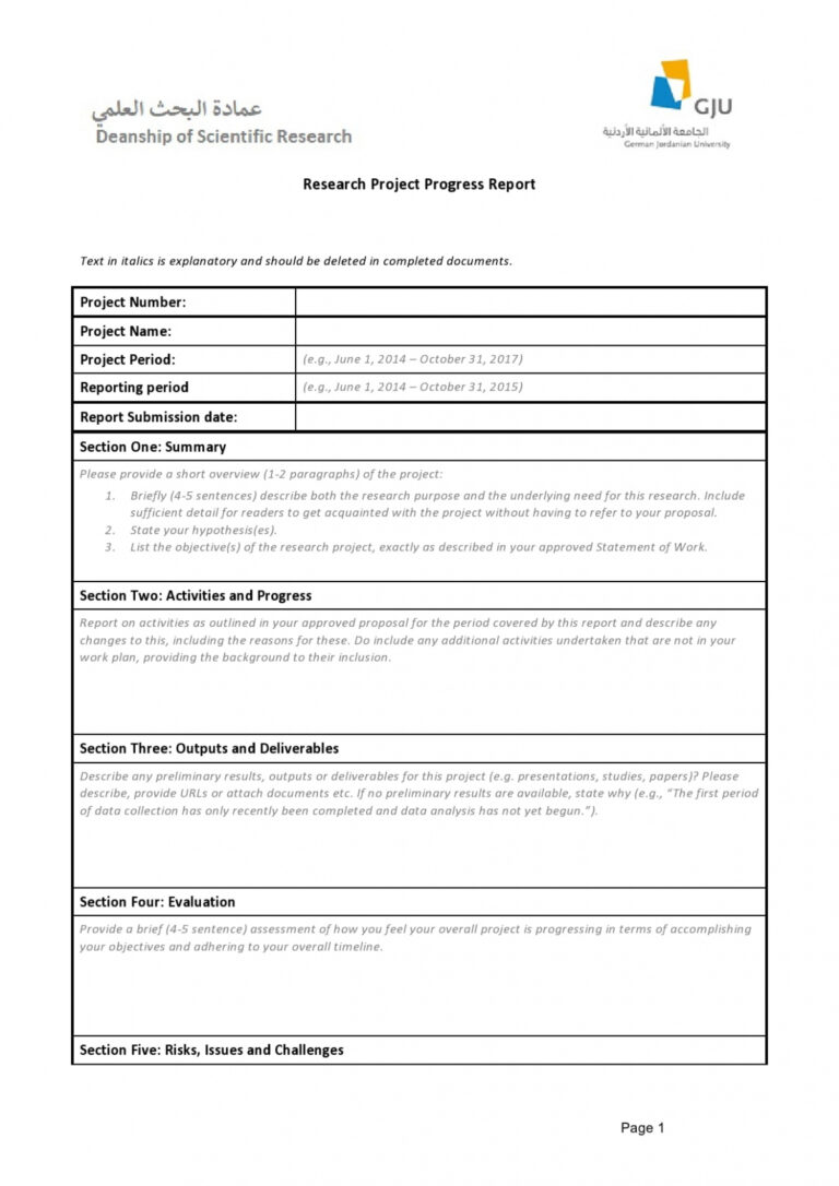 9 Editable Employee Weekly Progress Report Template Word - Tacitproject