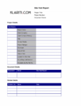 Construction Site Visit Report Template Sample - Tacitproject