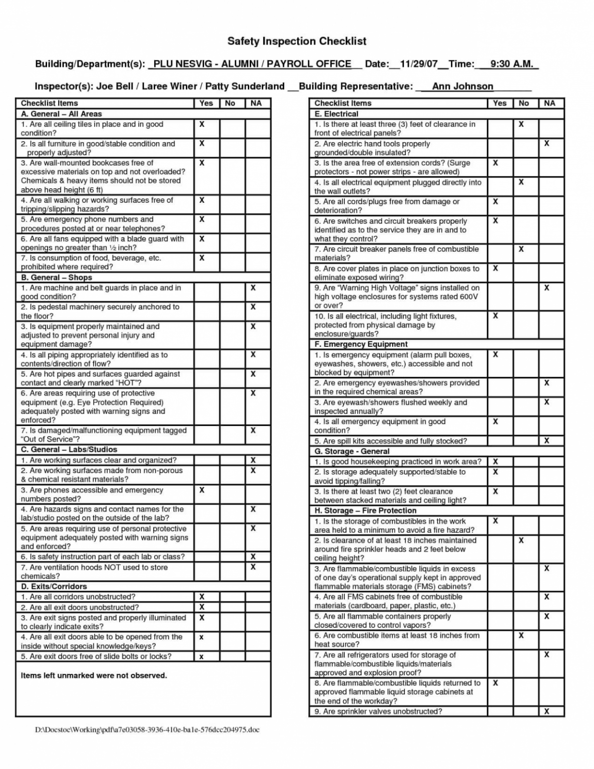 Free Commercial Property Inspection Report Template Docs - Tacitproject