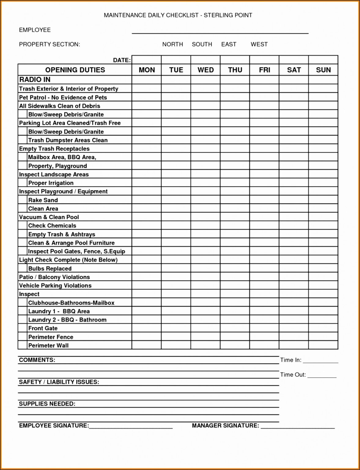 Free Printable Employee Daily Activity Report Template - Tacitproject