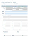 Free Printable Food Poisoning Incident Report Template Docx - Tacitproject