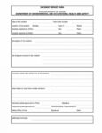 Care Home Incident Report Template