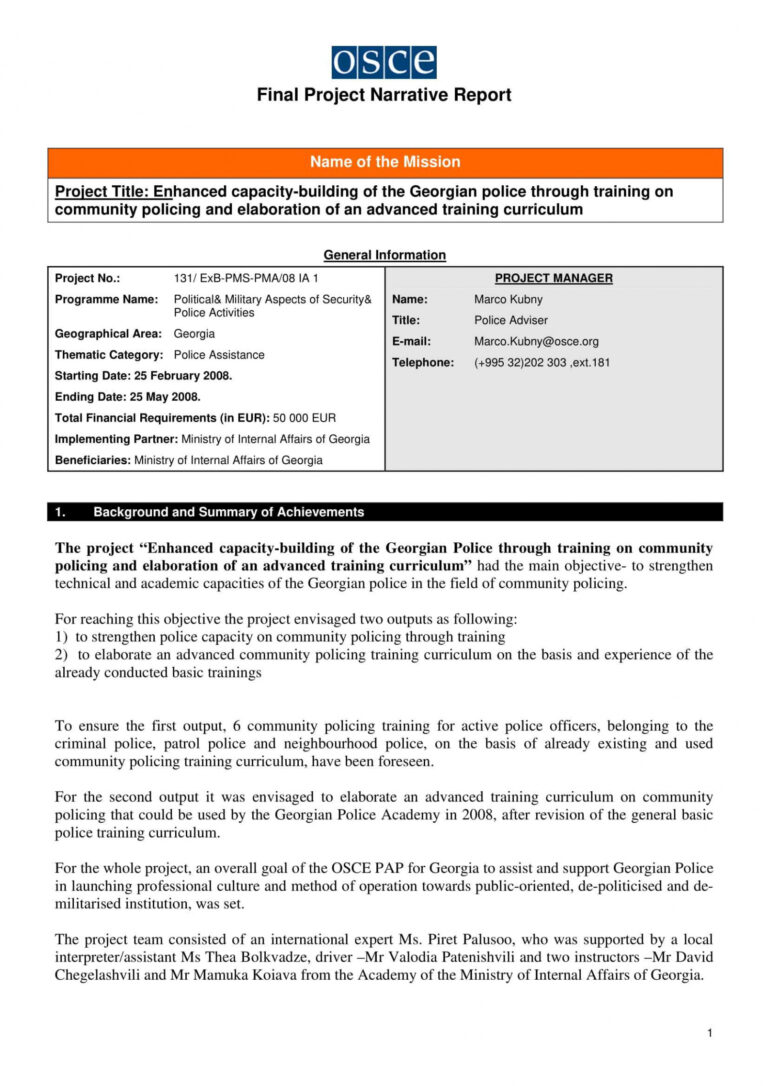 6 Printable Post Incident Executive Summary Report Template Word ...