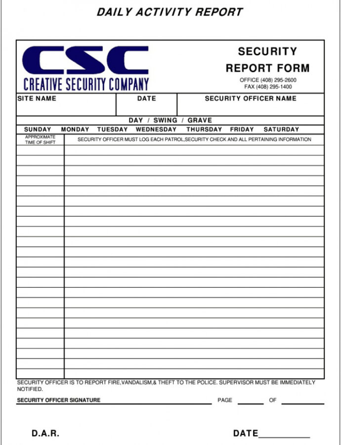 Treasury Report Template