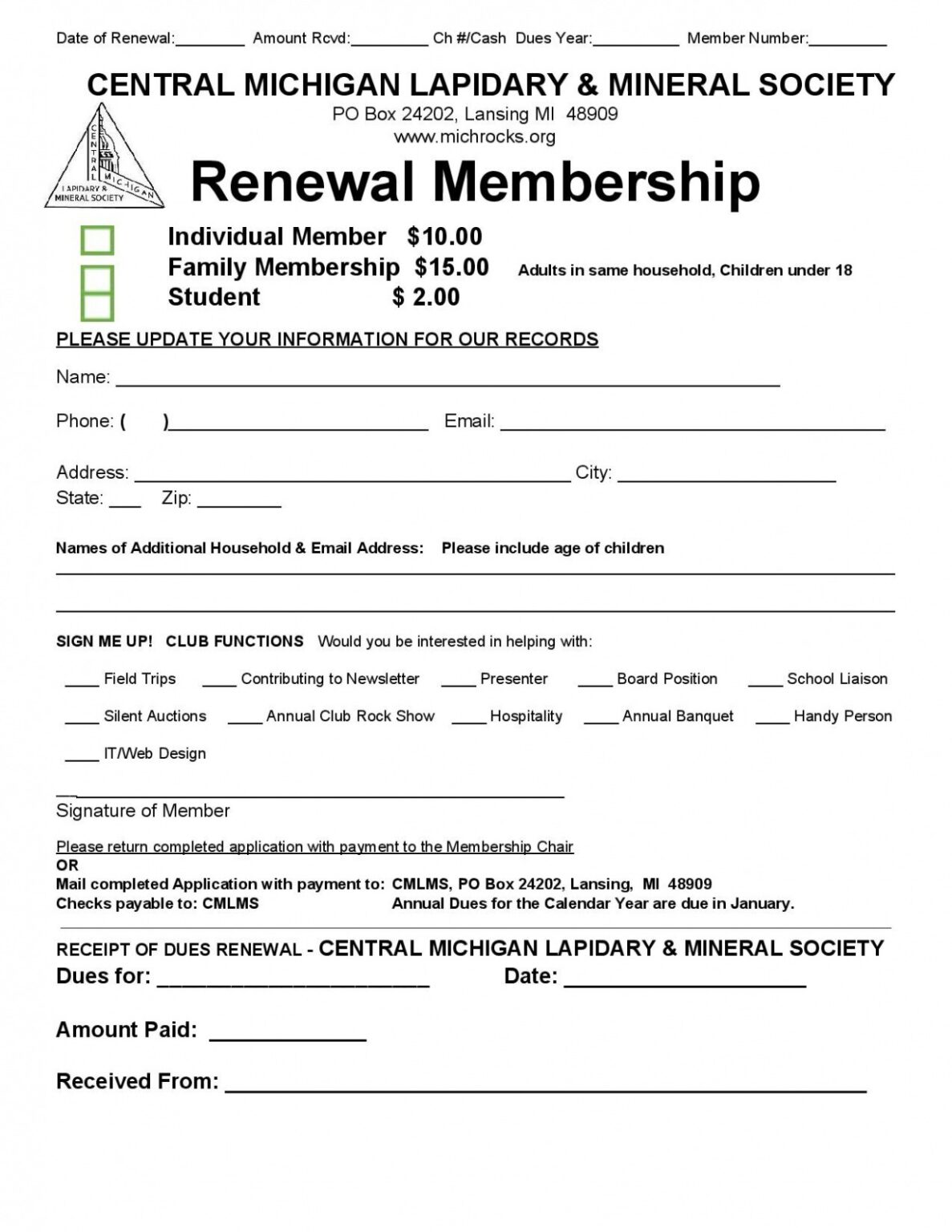 Printable Membership Renewal Notice Template Word Sample - Tacitproject
