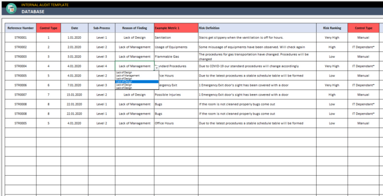 Free Printable Internal Audit Follow Up Report Template - Tacitproject