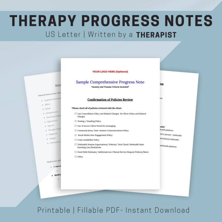 6 Printable Mental Health Progress Report Template Docx - Tacitproject