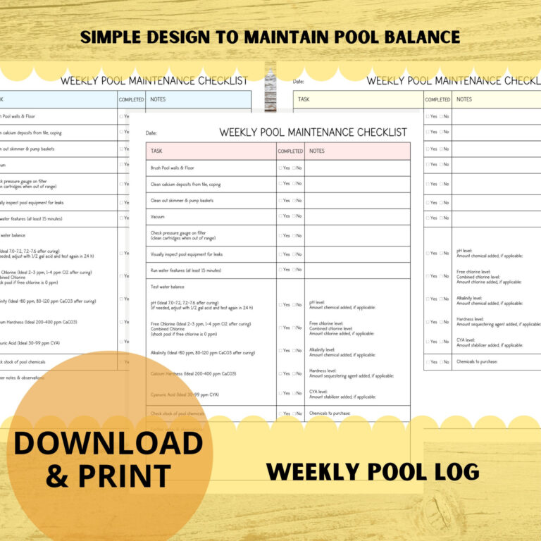Best Printable Swimming Pool Inspection Report Template - Tacitproject