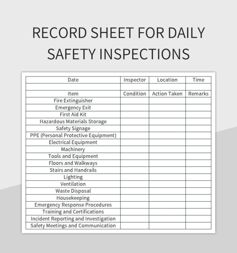 9 Editable Factory Inspection Report Template Sample - Tacitproject