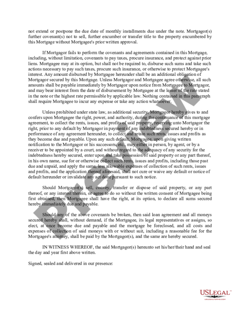 Florida Mortgage Deed Template