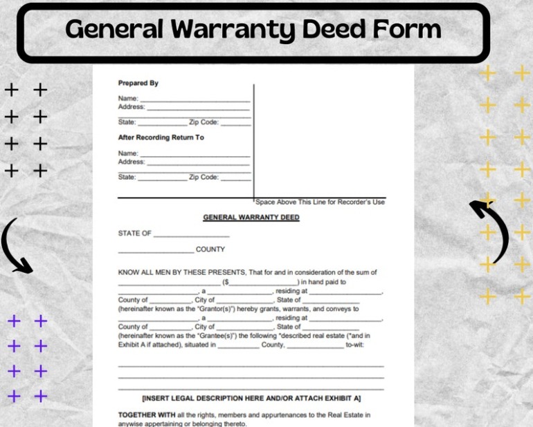 Printable General Warranty Deed Template General Warranty Deed Form ...