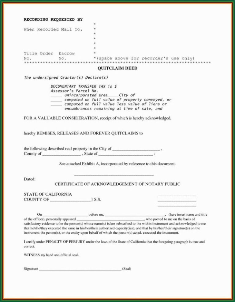 Charitable Trust Deed Template