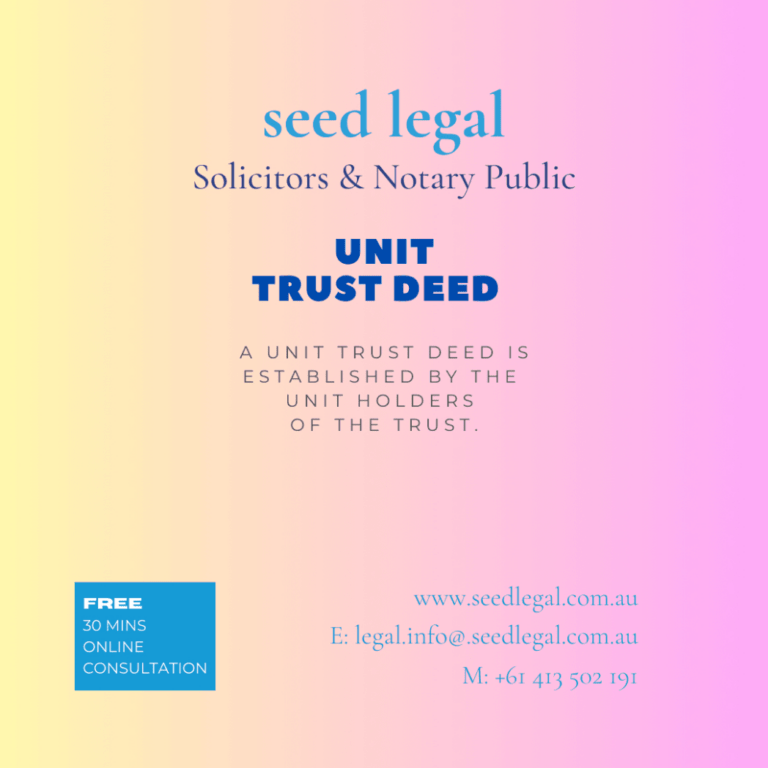 Discretionary Trust Deed Of Variation Template