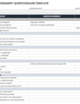 Security Assessment Questionnaire Template