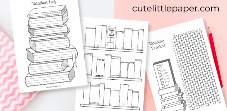 Books to Read Bullet Journal Template